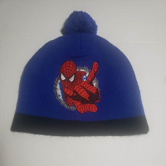 Marvel | Accessories | Spiderman Skull Cap Blueblack With Logo | Poshmark